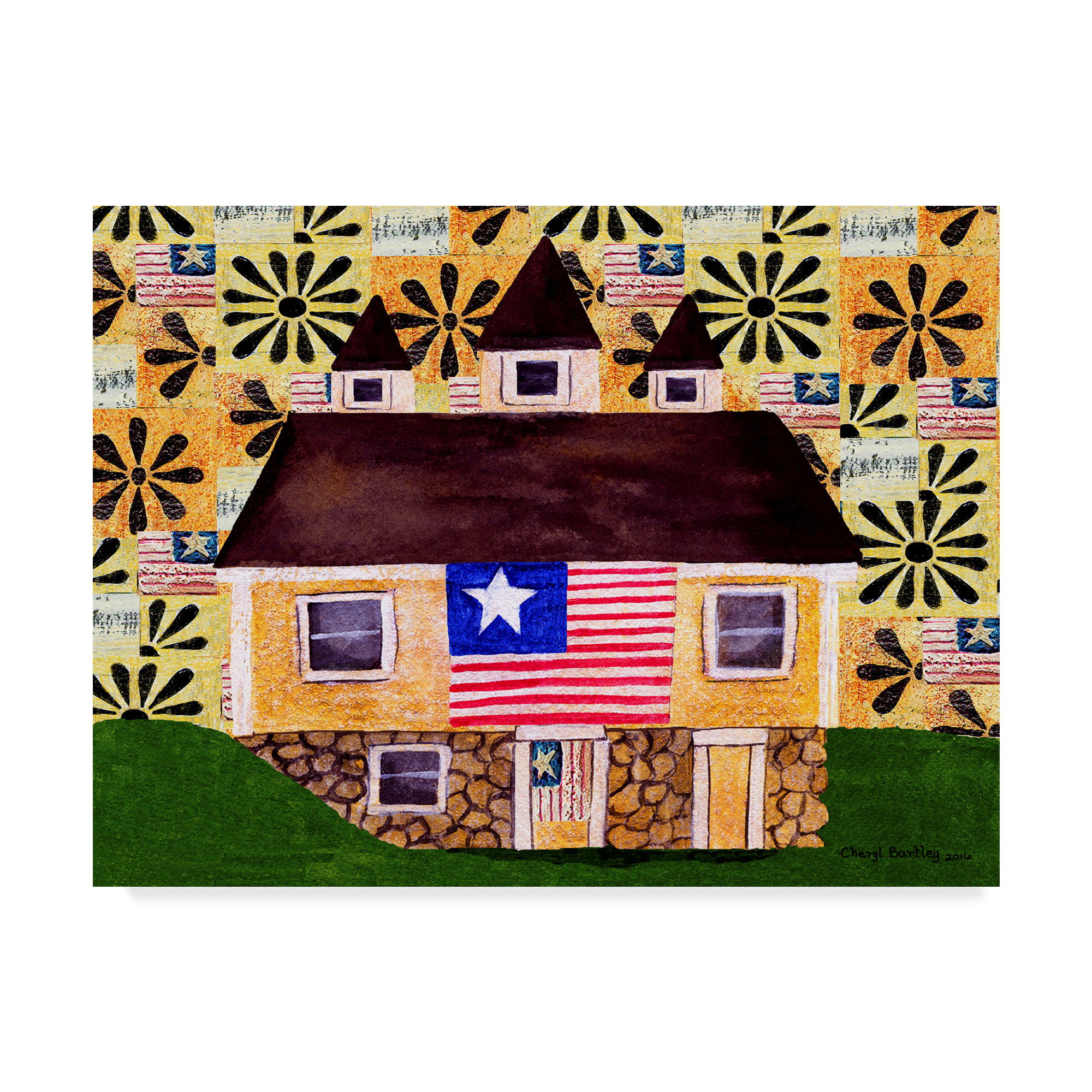 Winston Porter 'One Flag One Land' Print on Canvas | Wayfair