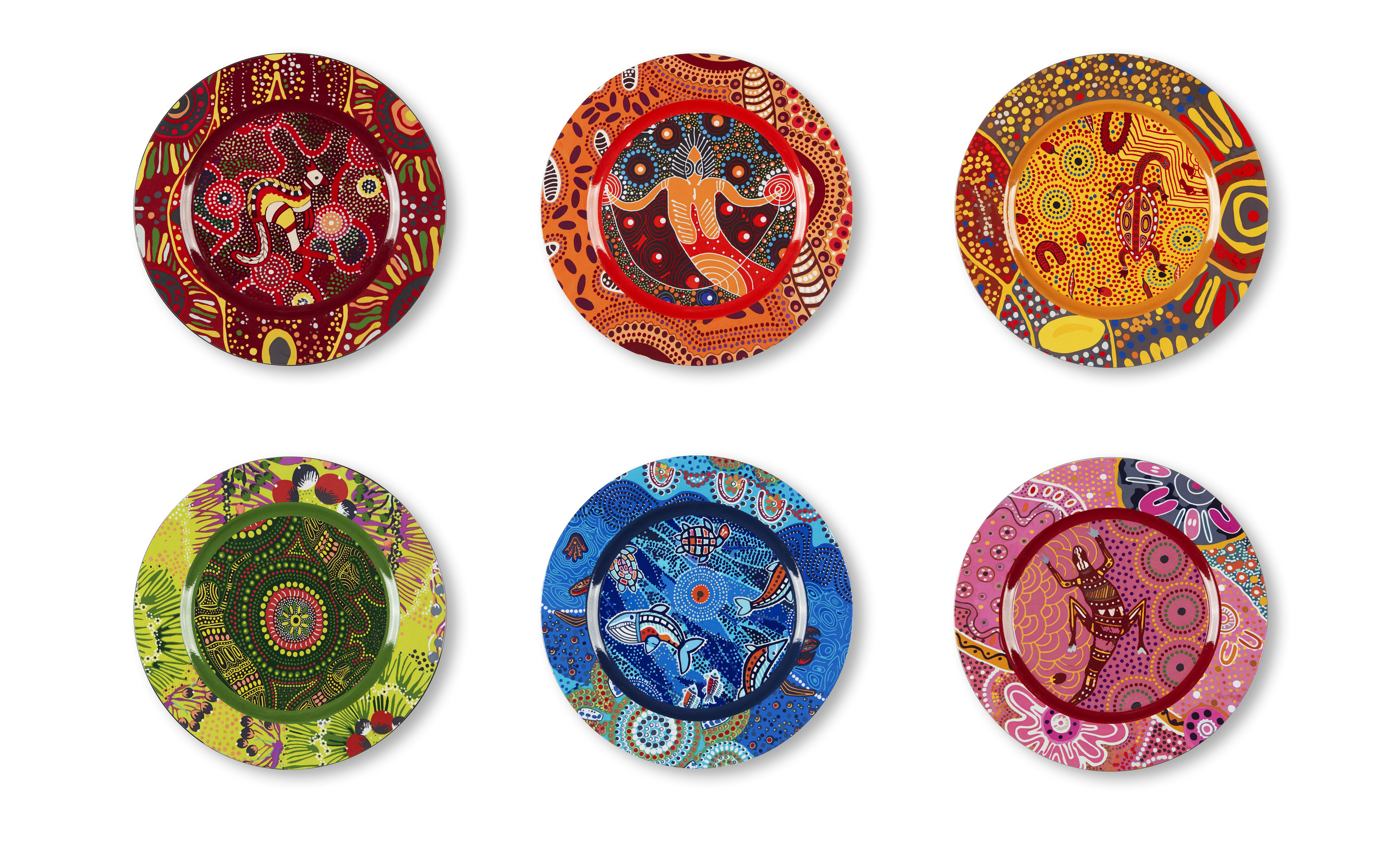 Excelsa Aboriginal Set Of 6 Charger Plates | Wayfair.co.uk