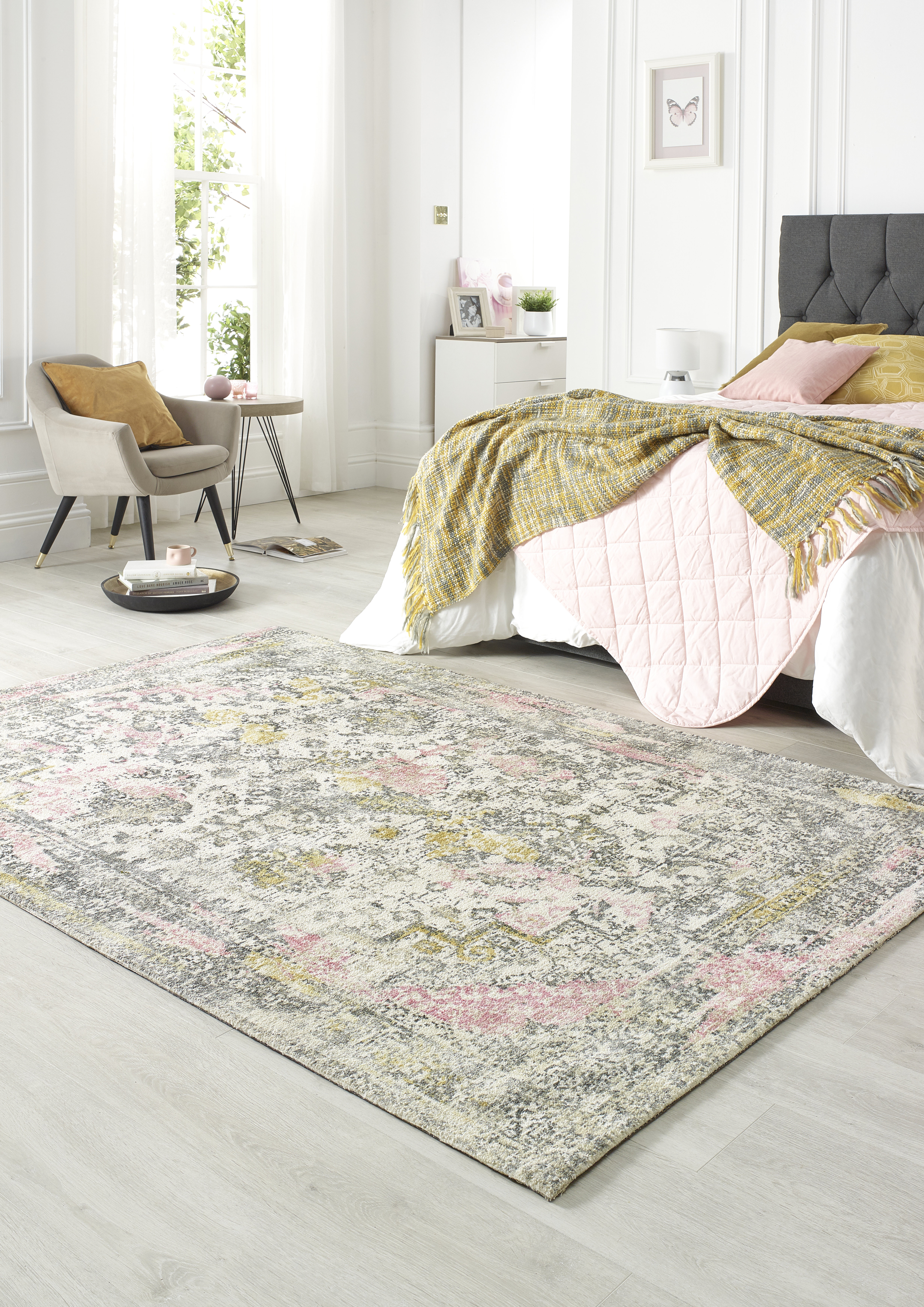 Latitude Vive Borger Persian Handmade Handwoven Pink/Gray/Orange Area ...