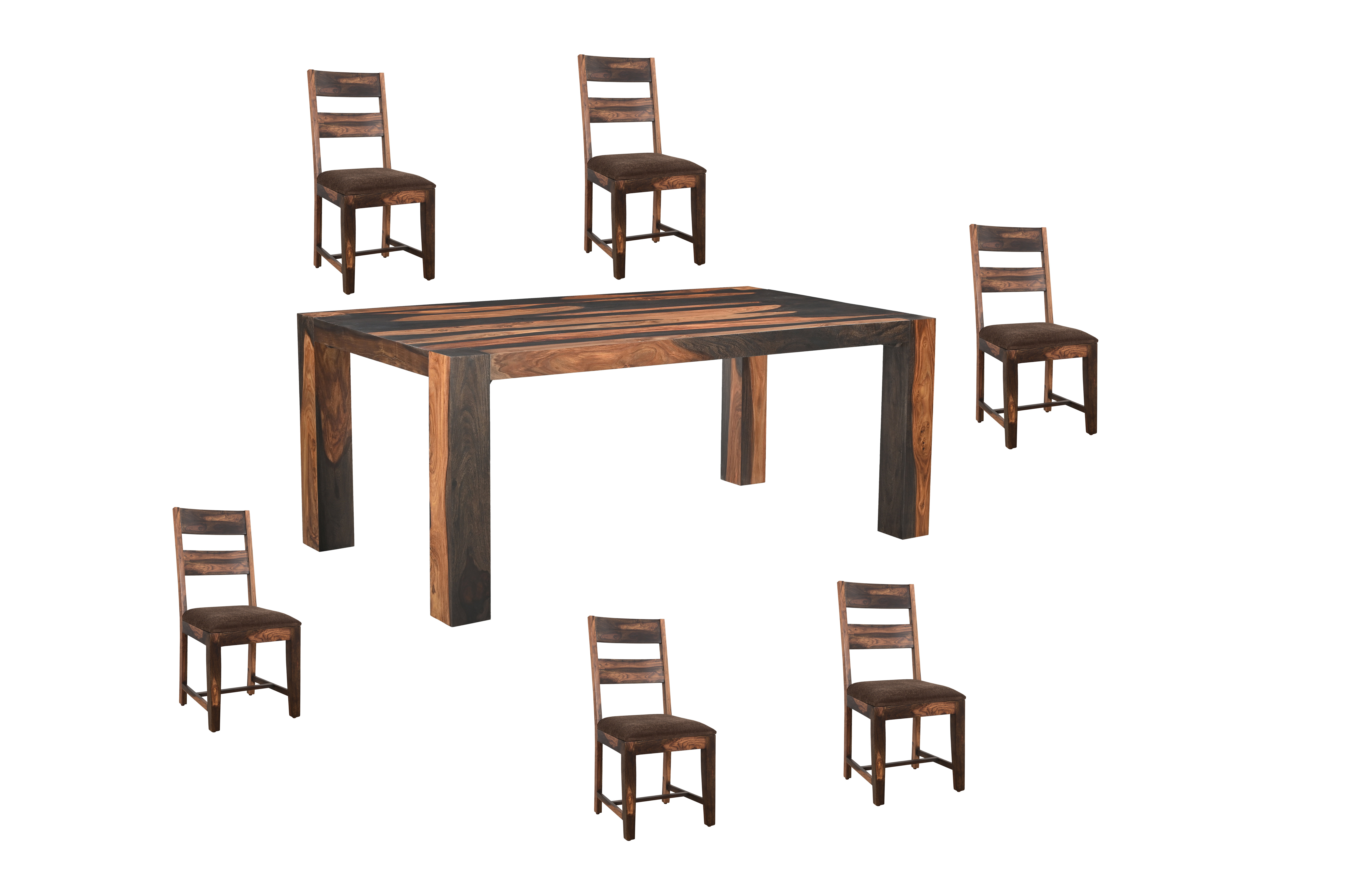 Loon Peak® Haleh Rectangular 40'' L x 75'' W Dining Set - Wayfair Canada