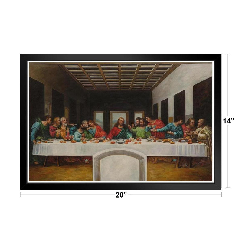 Wildon Home® Last Supper Jesus 12 Apostles Holy Communion Circa 1495 by ...