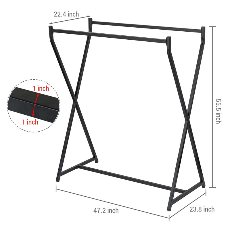 Rebrilliant Nipun Garment Metal Clothing Storage Rack | Wayfair