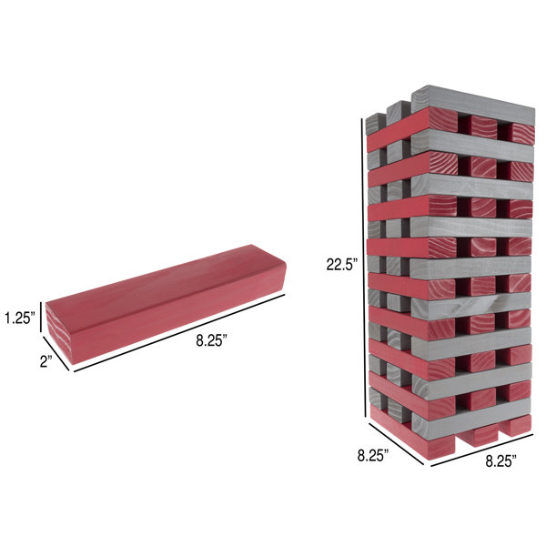 Hey! Play! Large Wooden Tower Stacking Game & Reviews | Wayfair