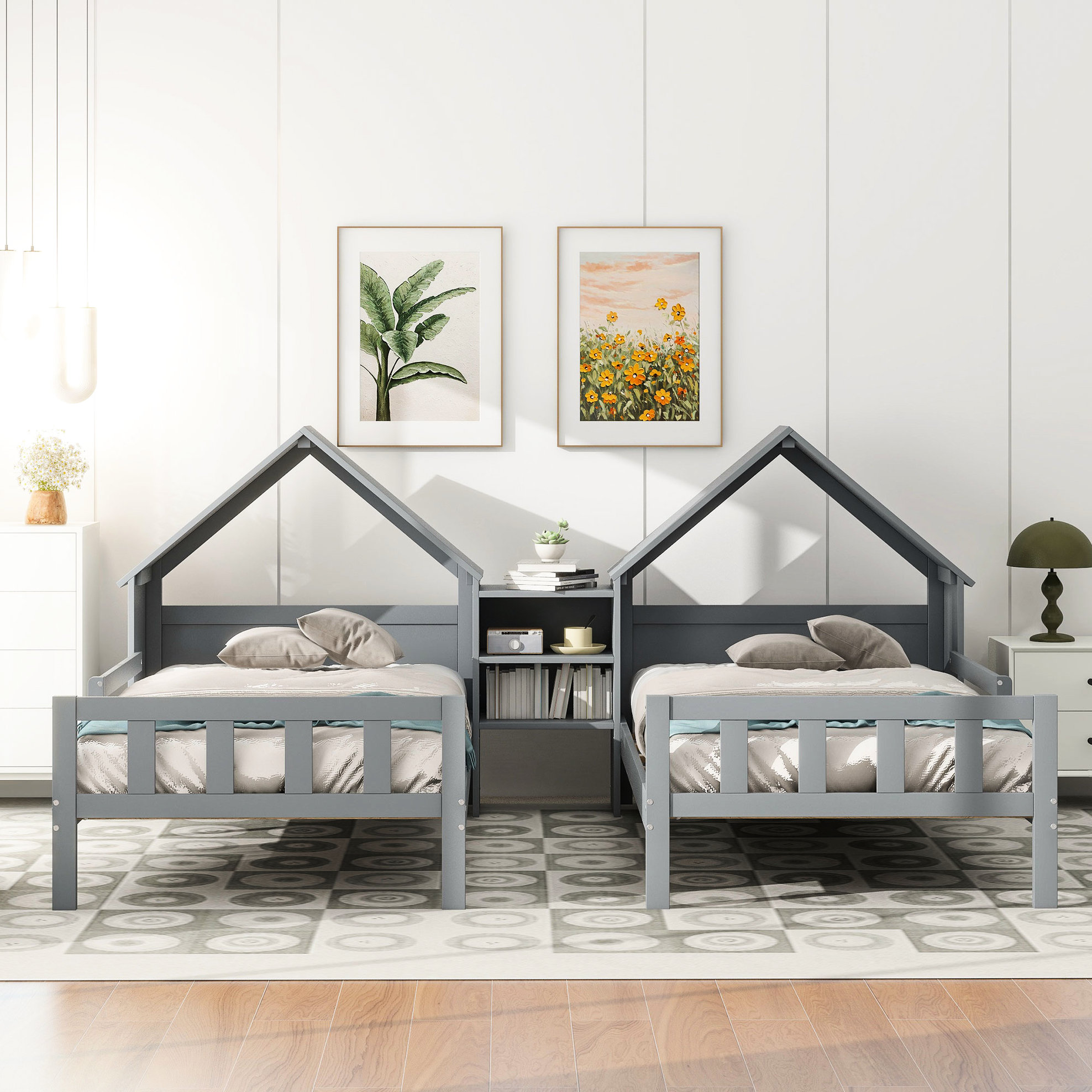 Ophelia & Co. Twin Platform Bed With House-shaped Intriguing Headboard ...