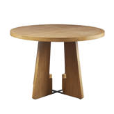 Modway Rivian Round Solid Wood Dining Table | Wayfair