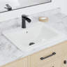 Karran Valera 21" Rectangular Top Mount Vitreous China Bathroom Sink in ...