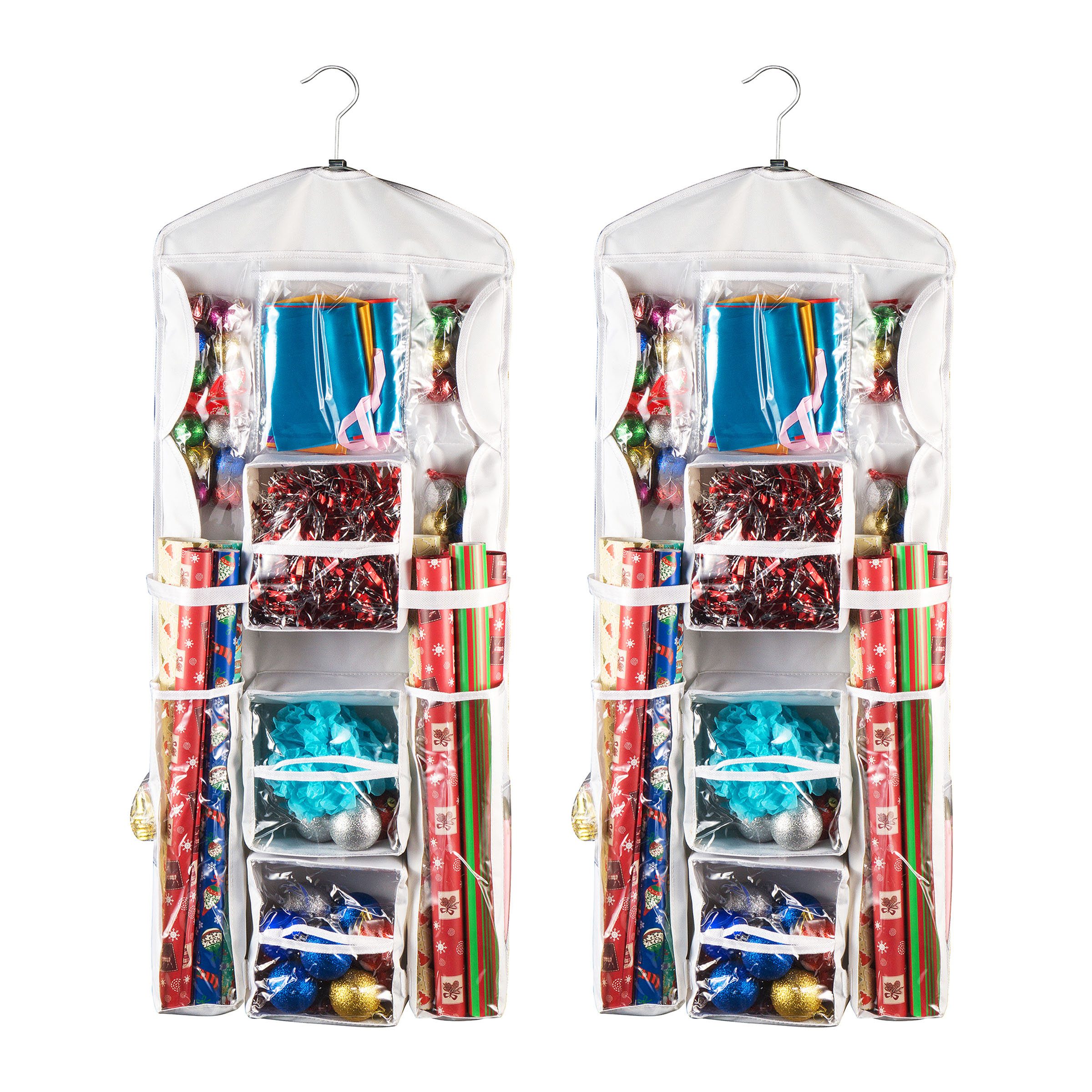 Rebrilliant Wrapping Paper Storage Organizers- 2 Pack- Dual Sided ...