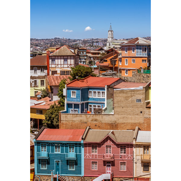 17 Stories Colorful Valparaiso by Pierivb - Wrapped Canvas Print ...
