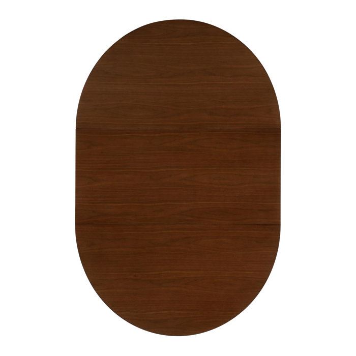 George Oliver Kaylien Extendable Oval Dining Table in Brown | Wayfair