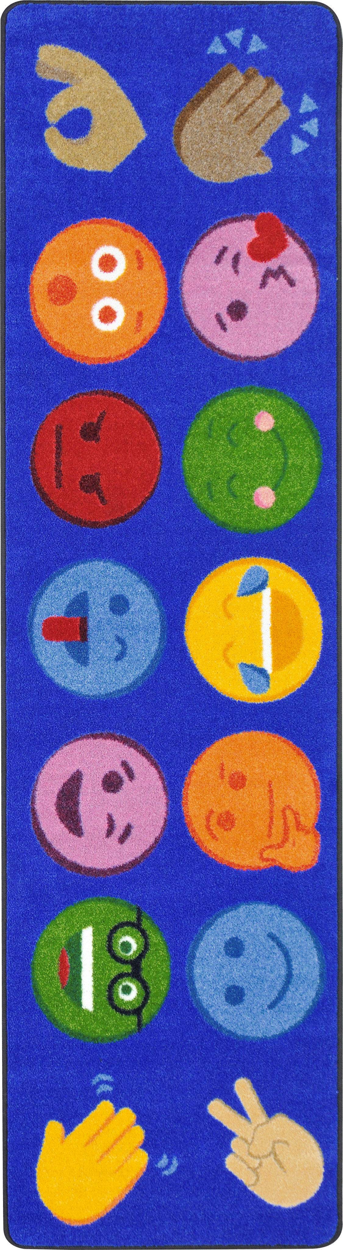 Joy Carpets Kid Essentials Emoji Expressions Area Rug | Wayfair