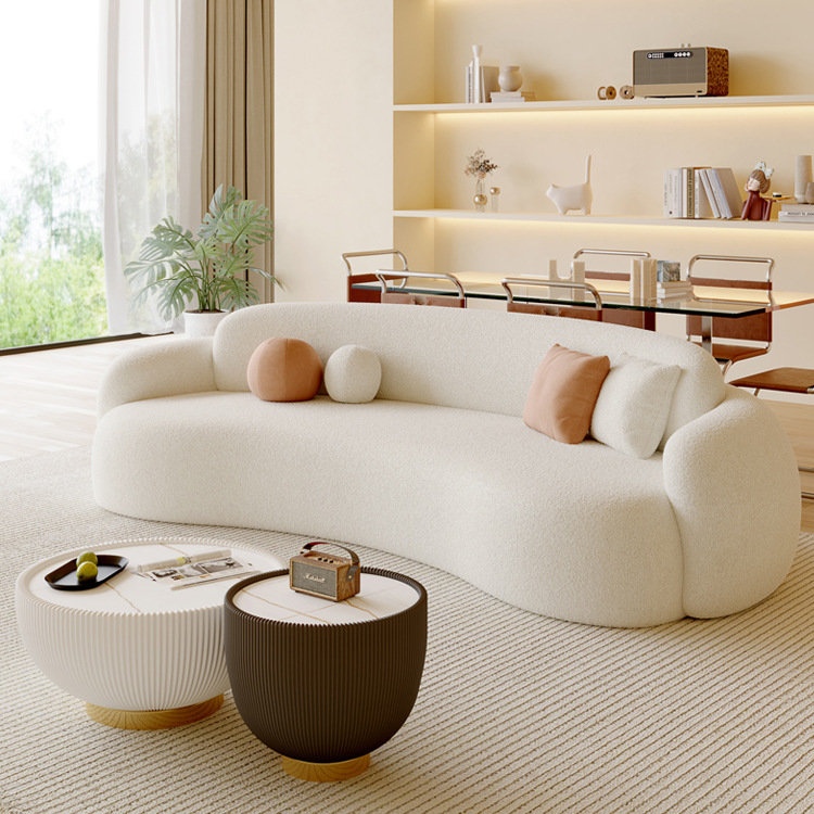 Danbenla design Modern Simple Cream Style Sofa | Wayfair