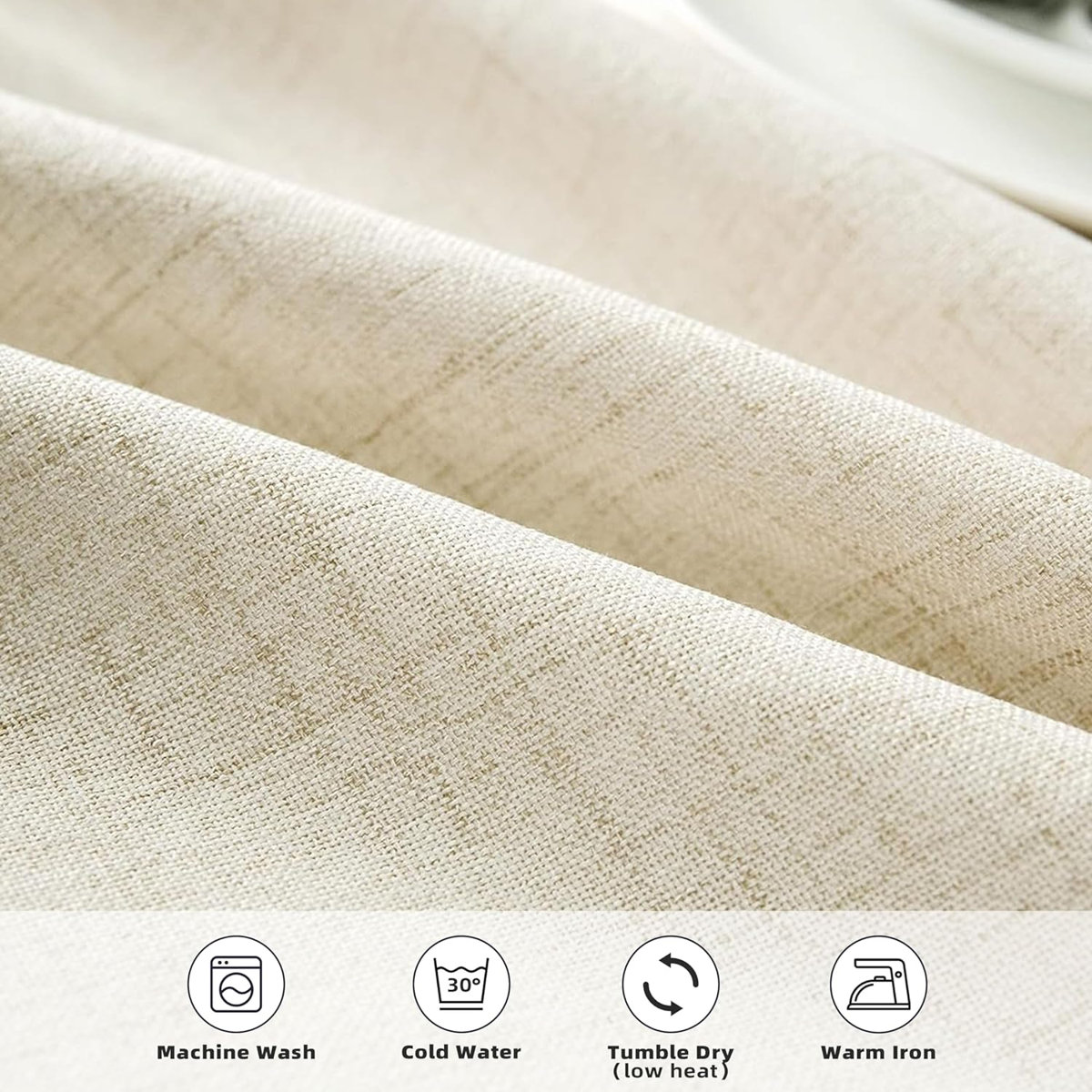 Dakota Fields Cooledge Rectangle Solid Linen Textured Tablecloth | Wayfair