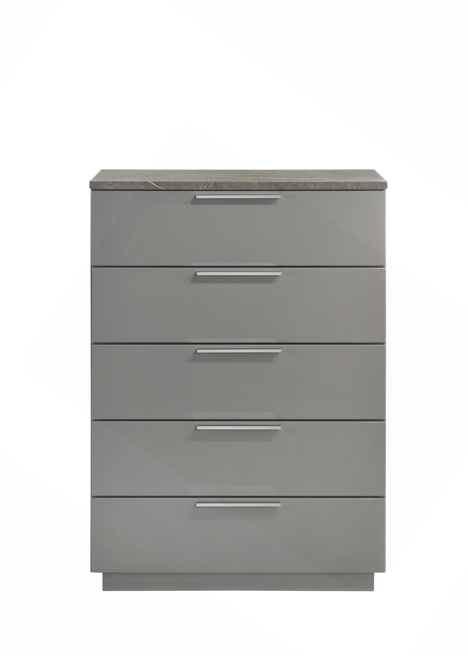 Latitude Run® Drawer Dresser, Chest – Two-Tone High-Gloss Marble ...