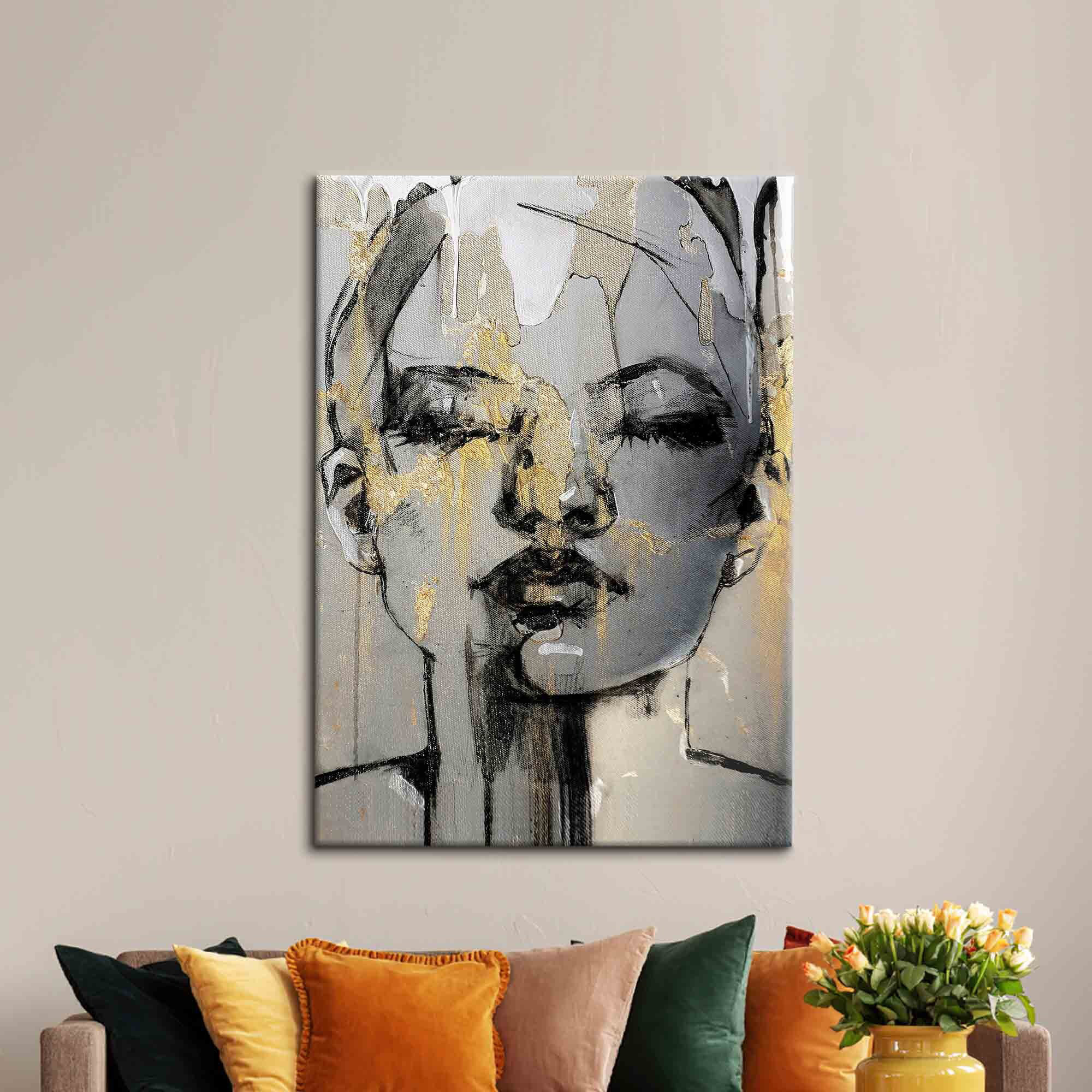 kayra export Large Abstract Landscape 3D Oil Painting Print On Canvas ...