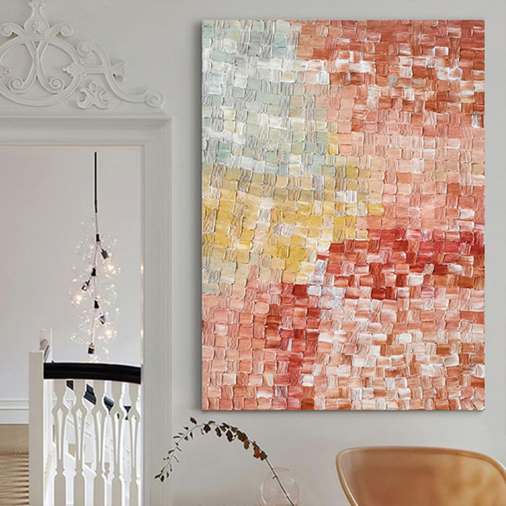 Organix Oasis Pure hand-painted oil painting abstract color block ...