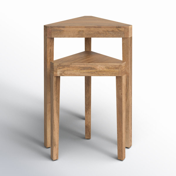 Birch Lane™ Ardentown Solid Wood 3 Legs Nesting Tables & Reviews | Wayfair