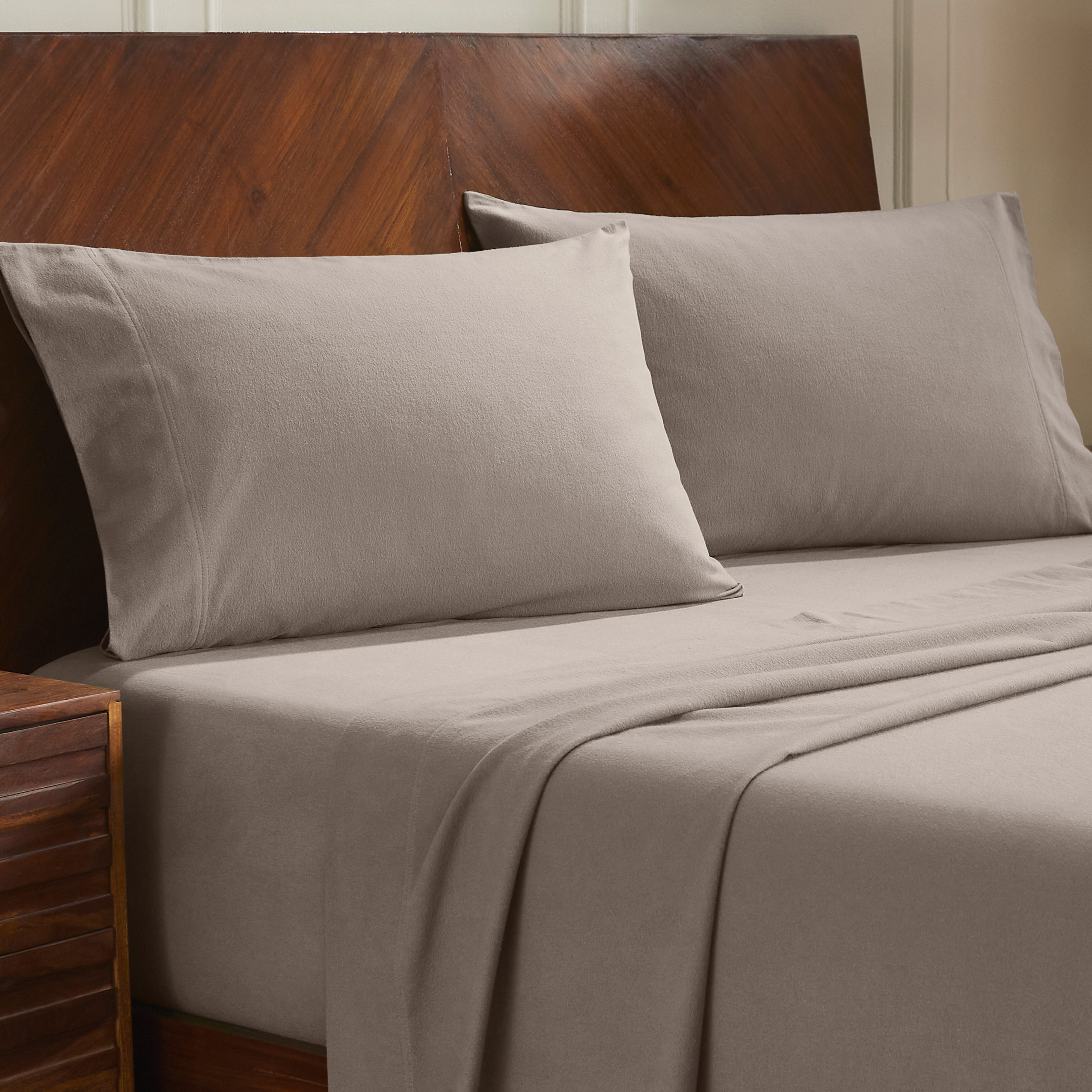 Joss & Main Rome Flannel Cotton Solid Fuzzy Warm Modern Pillowcases ...