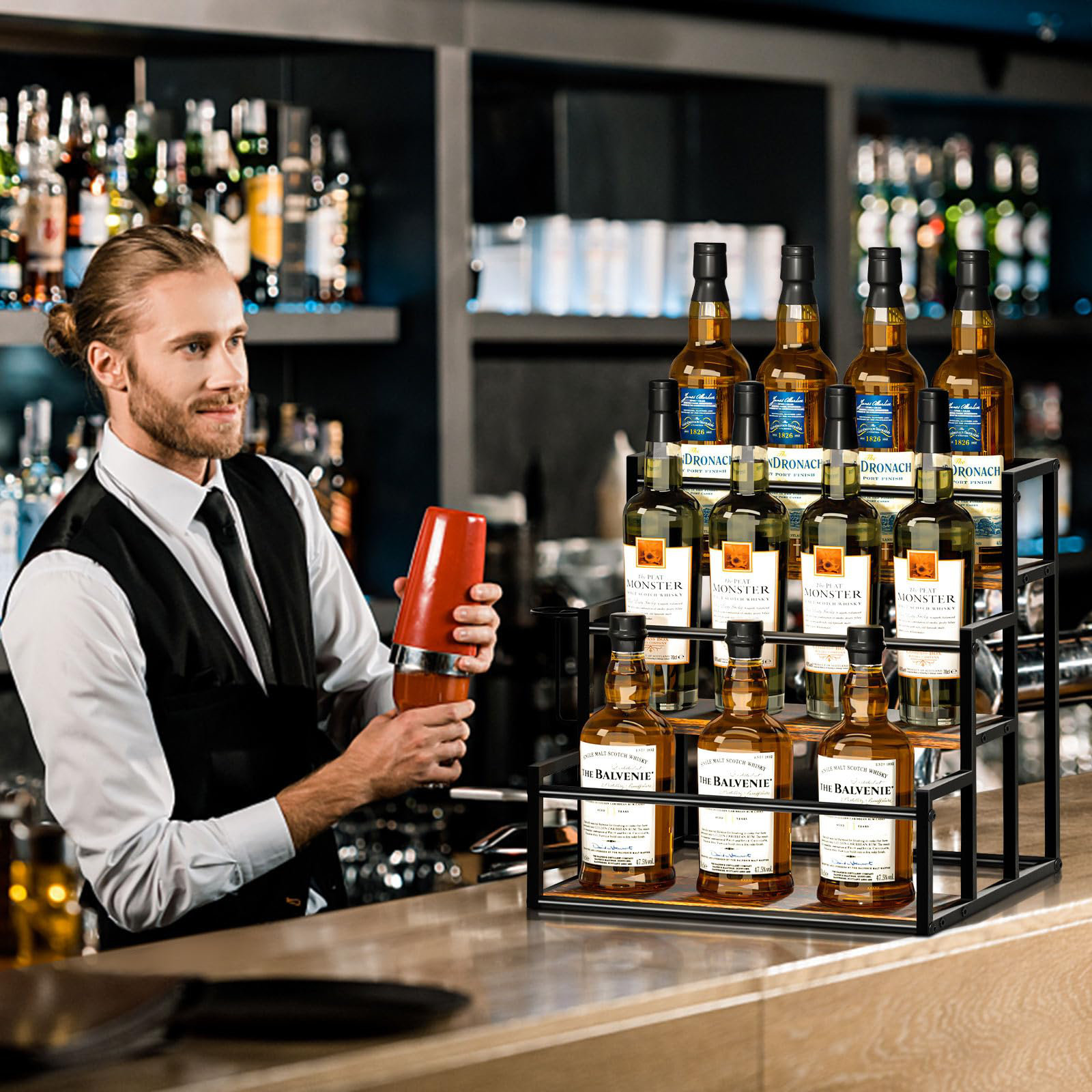 MARLIN MANUFACTURING COMPANY, INCORPORATED Coffee Syrup Rack Organizer ...