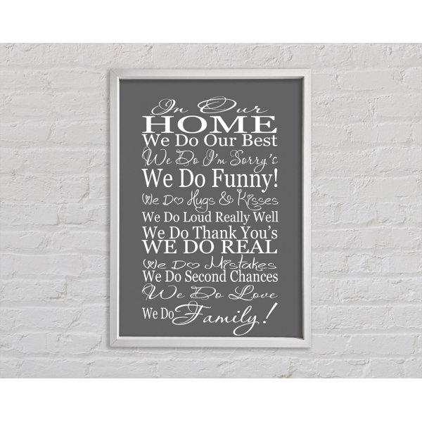 Bright Star In Our Home We Do Family - Single Picture Frame Typography ...