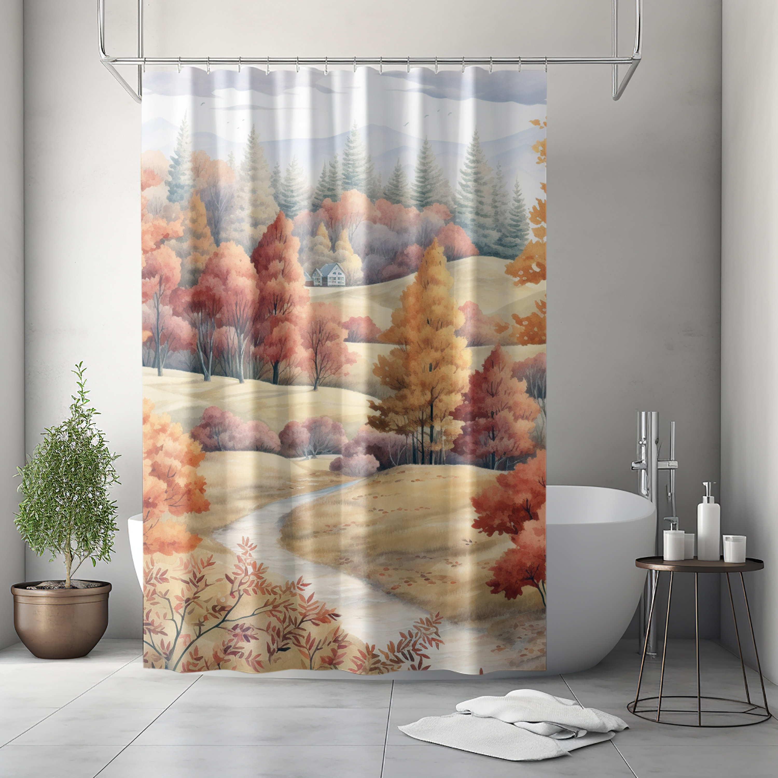 East Urban Home Jesly Floral Shower Curtain | Wayfair