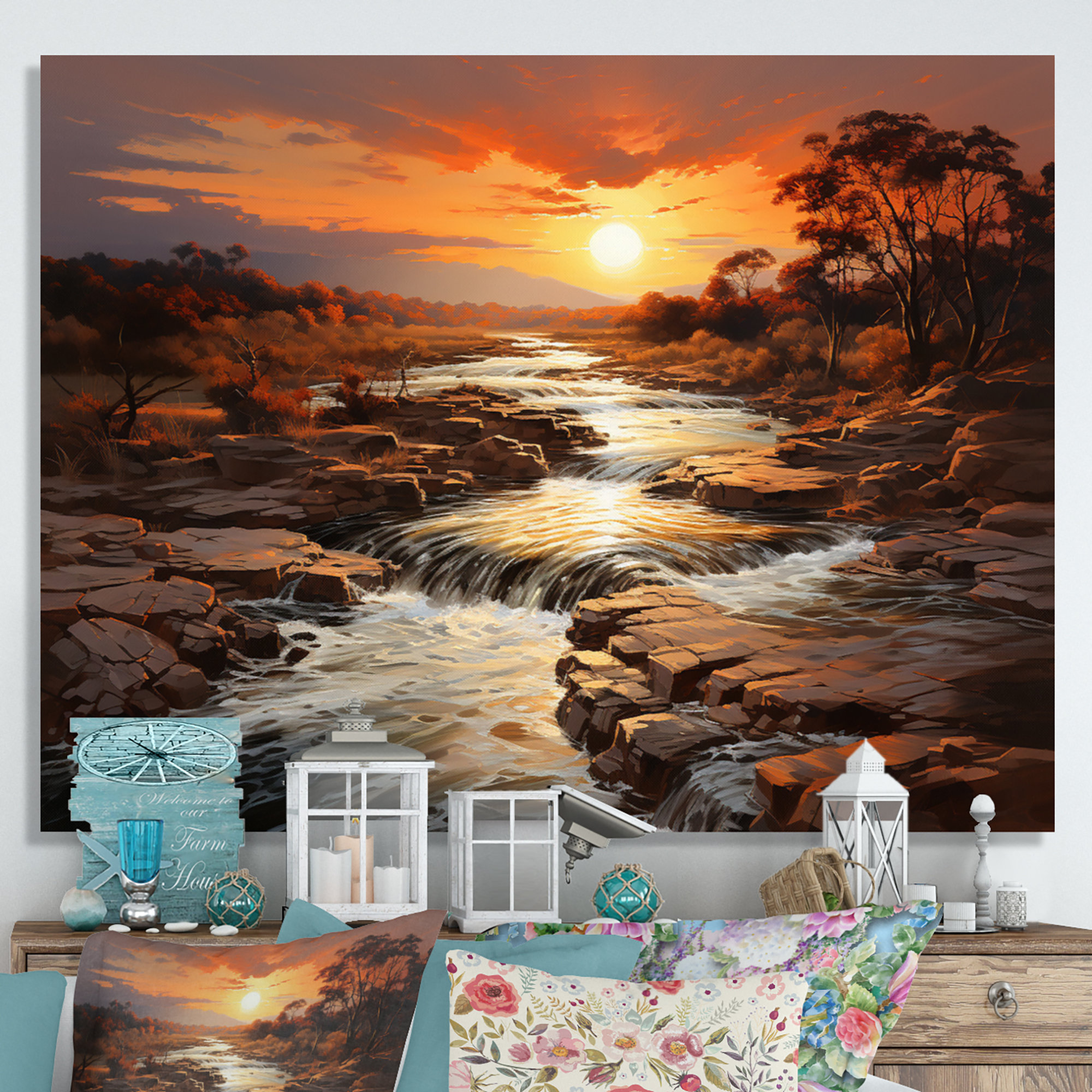 Millwood Pines Neveda Canyon Scenery V - Print on Canvas | Wayfair