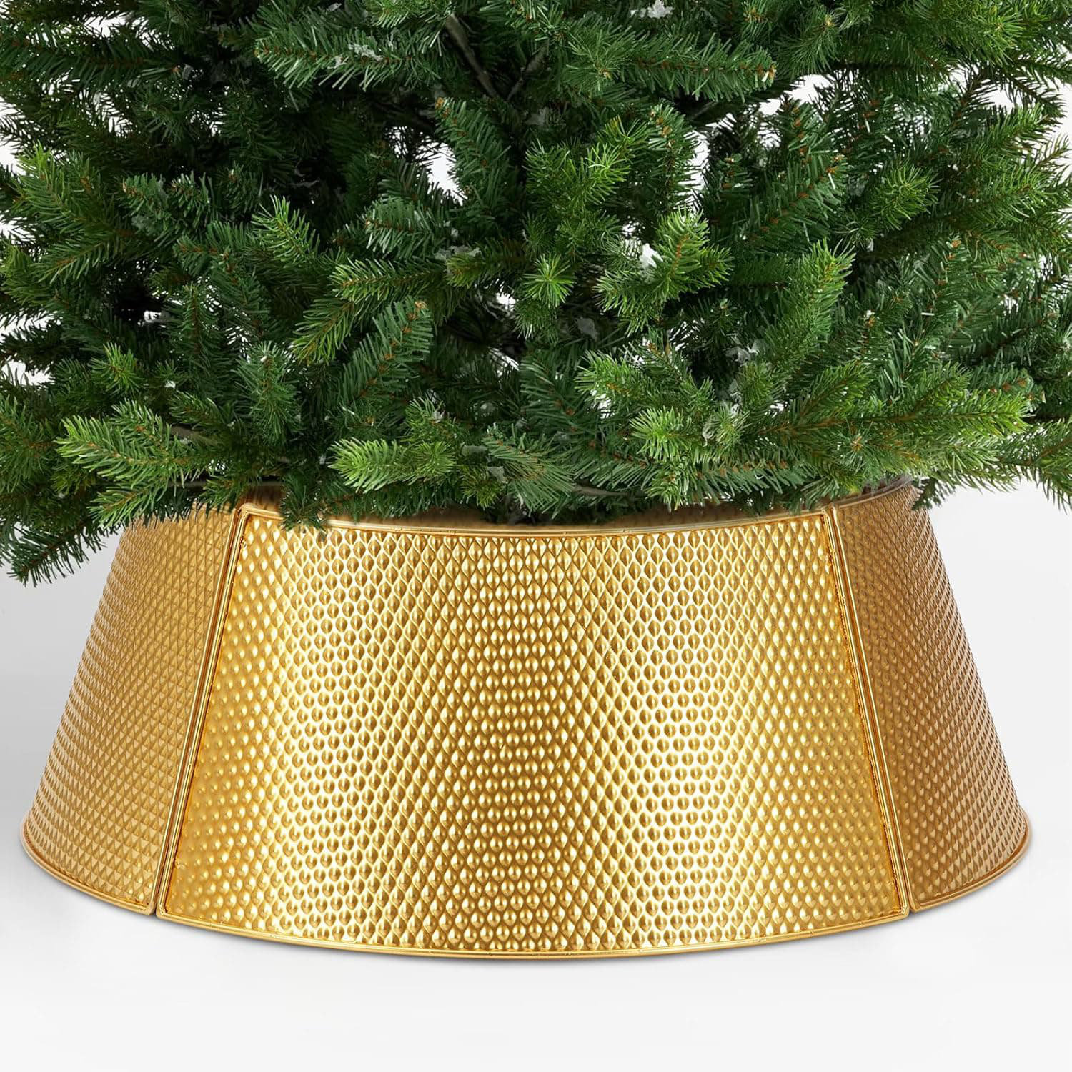SERVOB 23’’D Antique Metal Christmas Tree Collar Decoration | Wayfair