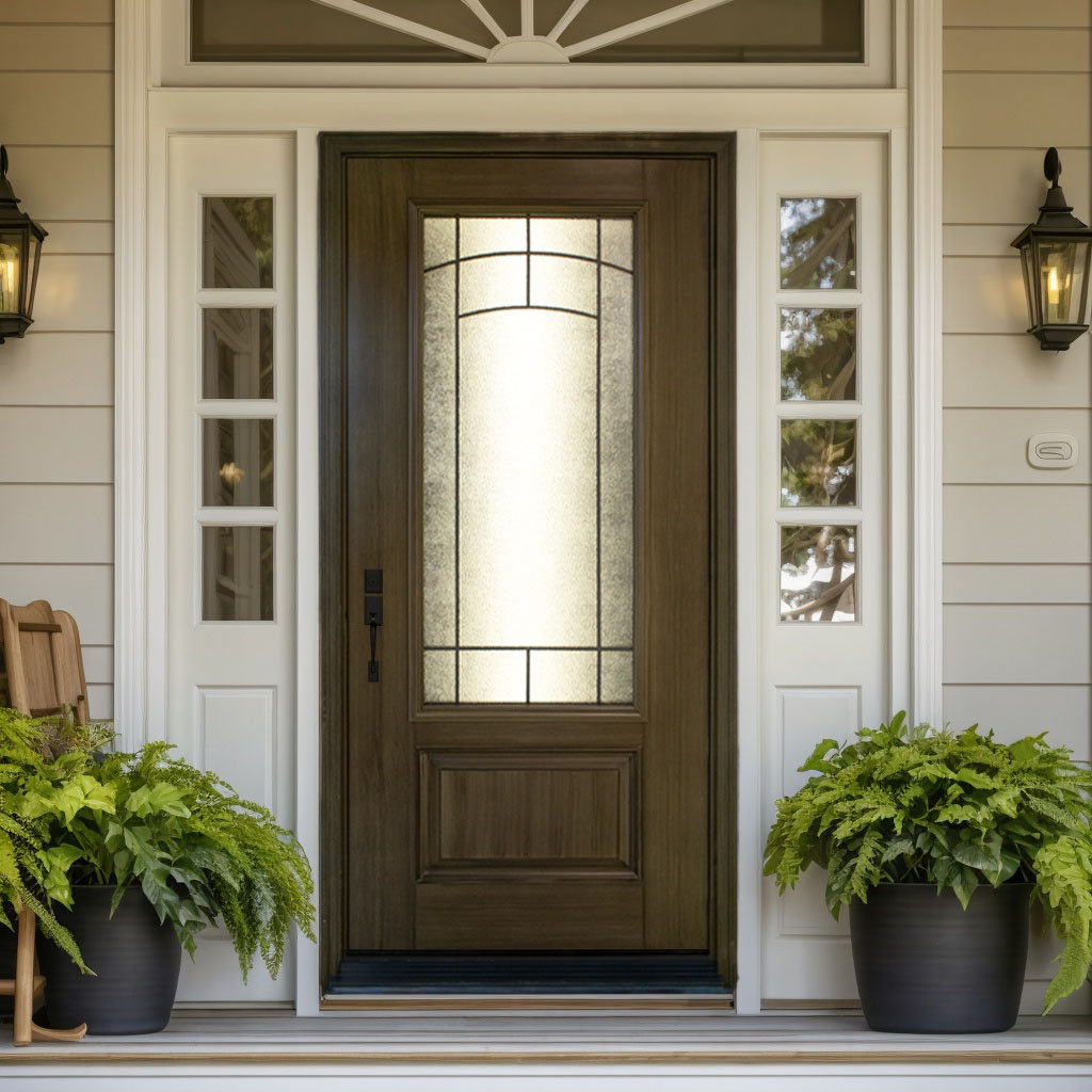 Protons Link 36 In. X 80 In. Fiberglass Front Entry Door | Wayfair