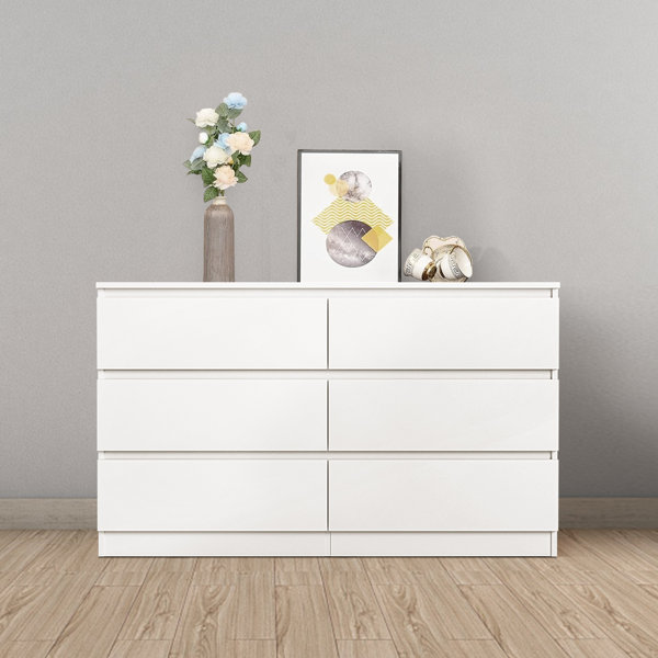 Wrought Studio™ Elwer 6 - Drawer Dresser | Wayfair