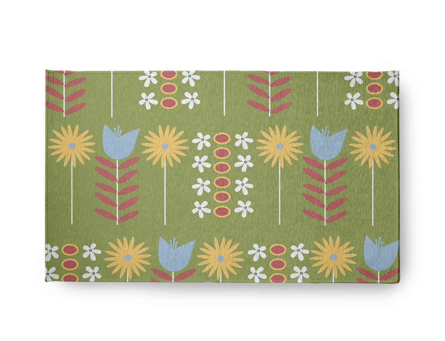 Winston Porter Daisy May's Garden Scandinavian Chenille Area Rug ...