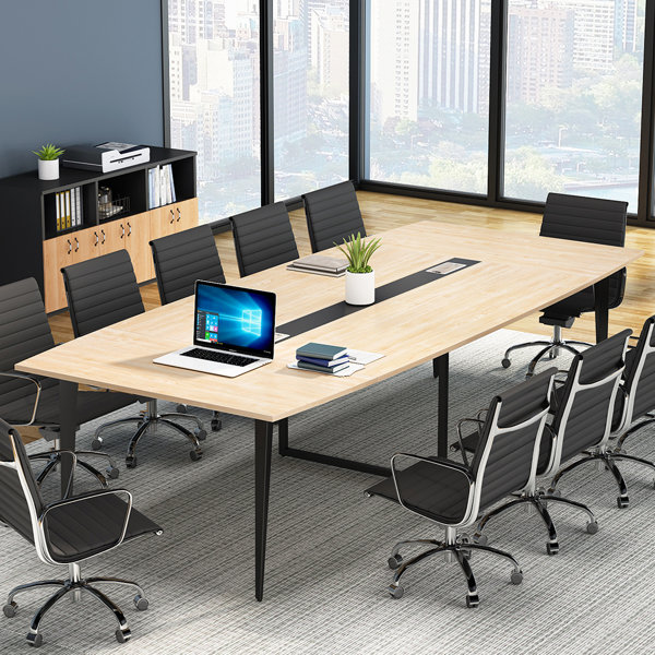 Inbox Zero Billey Rectangle Conference Table & Reviews | Wayfair