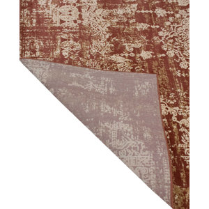 Williston Forge Matias Performance Rust/Beige Rug | Wayfair