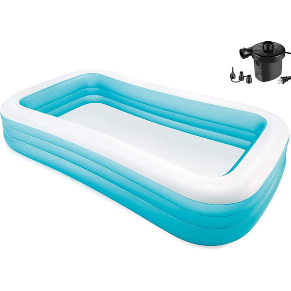 Textiles Hub 1.8 ft x 10 ft x 6 ft Vinyl Inflatable Pool | Wayfair