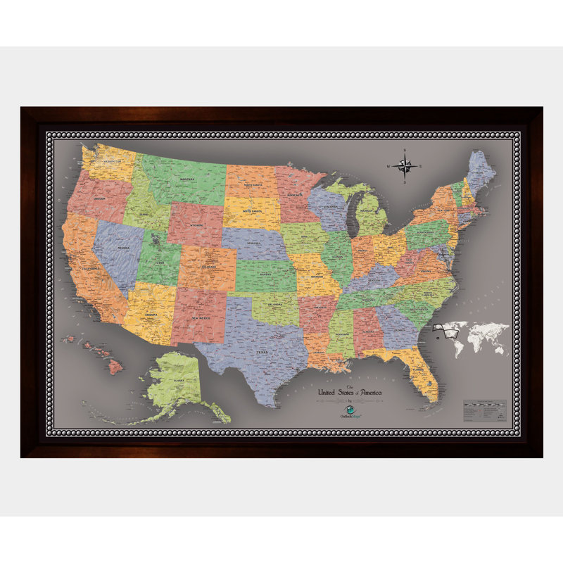 Home Magnetics W x H Dry Erase And Laminated Road Map & Reviews | Wayfair