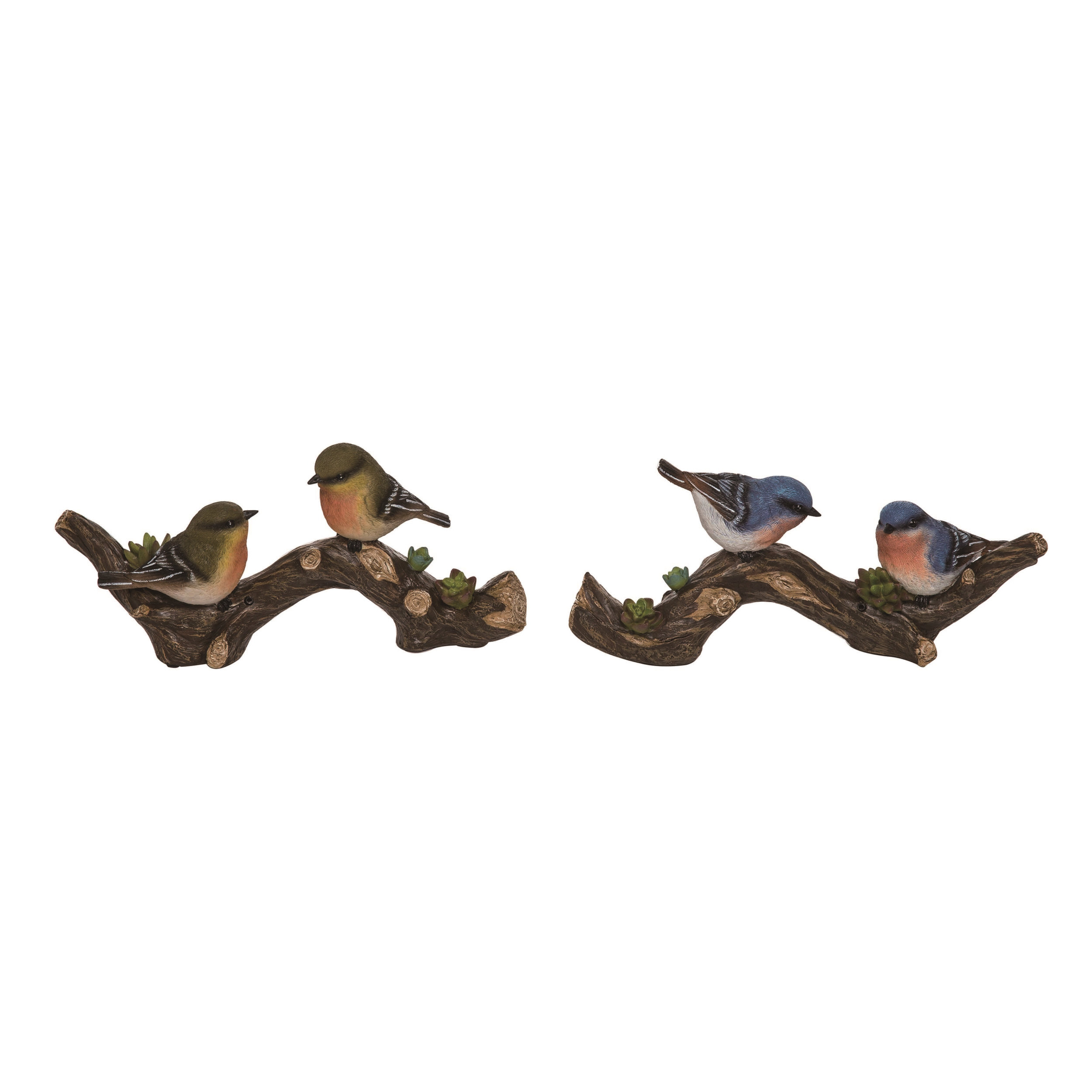 Lark Manor™ Resin Musical Birds Set of 2 Spring Home Decorations | Wayfair