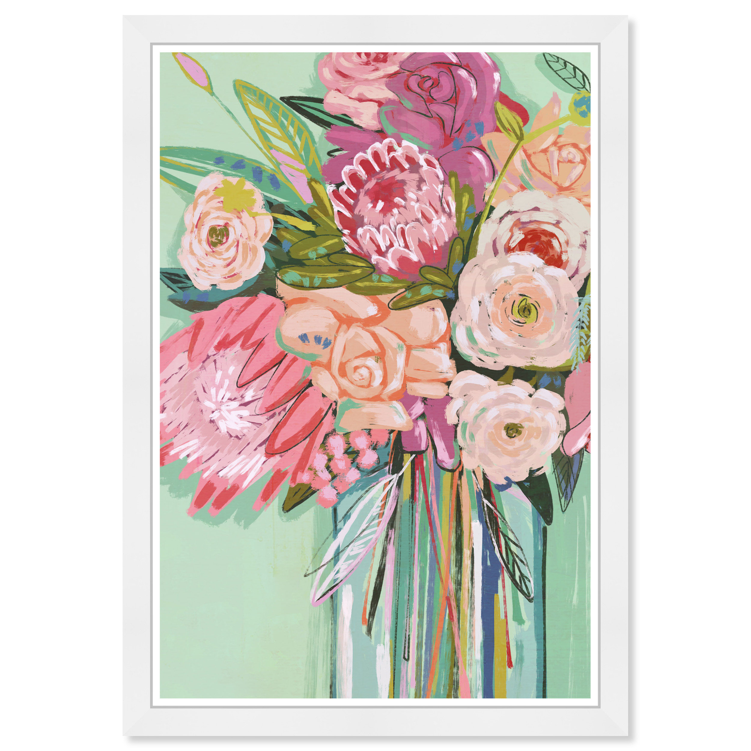 Red Barrel Studio Floral and Botanical Springtime Florals Modern Pink ...