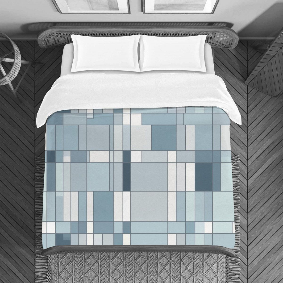 VisionDecor Kucha Mondrian Geometric Bedding Geometric Duvet Cover 4512 ...