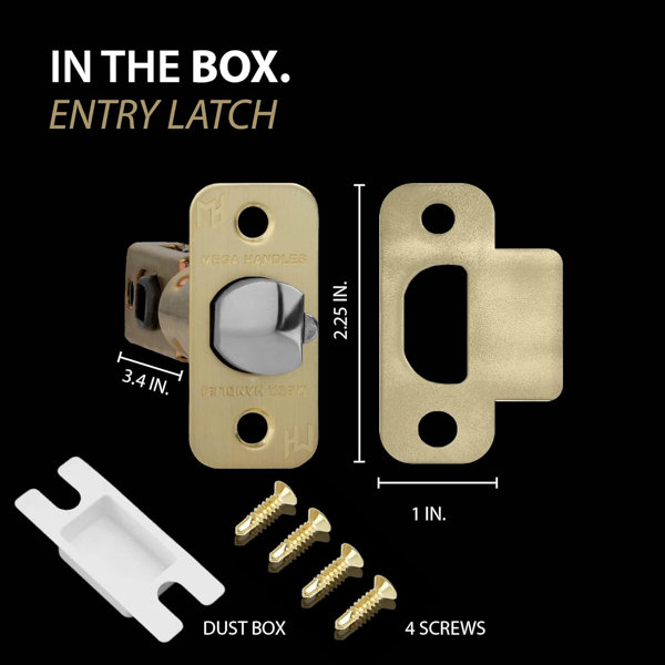 Mega Handles 2-Way Replacement Adjustable Entry Round Door Latch ...