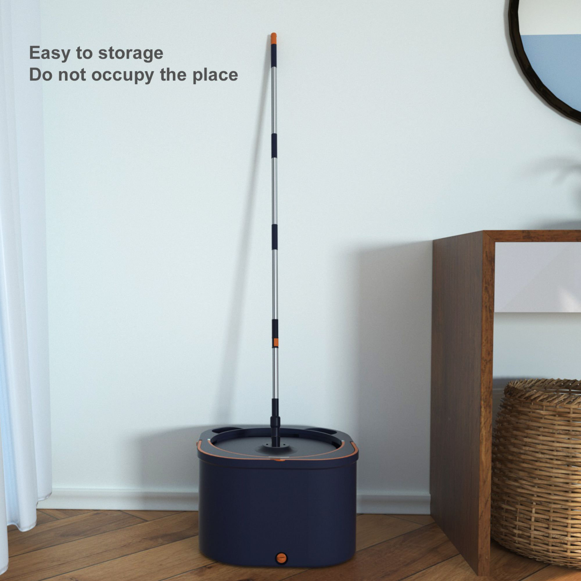 Kulamoon Mop Bucket with Wringer, Separate Dirty and Clean Water ...