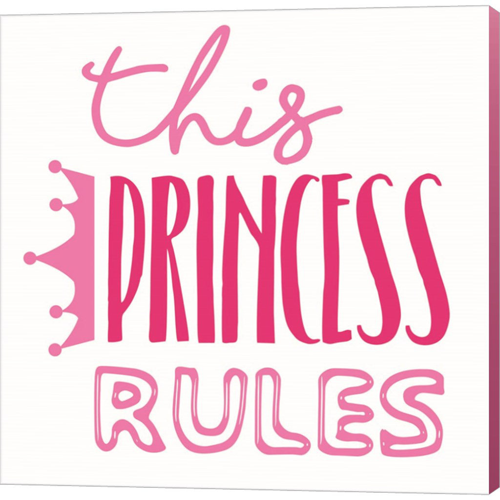Trinx Princess Rules by Jace Grey - Unframed Textual Art on Canvas ...