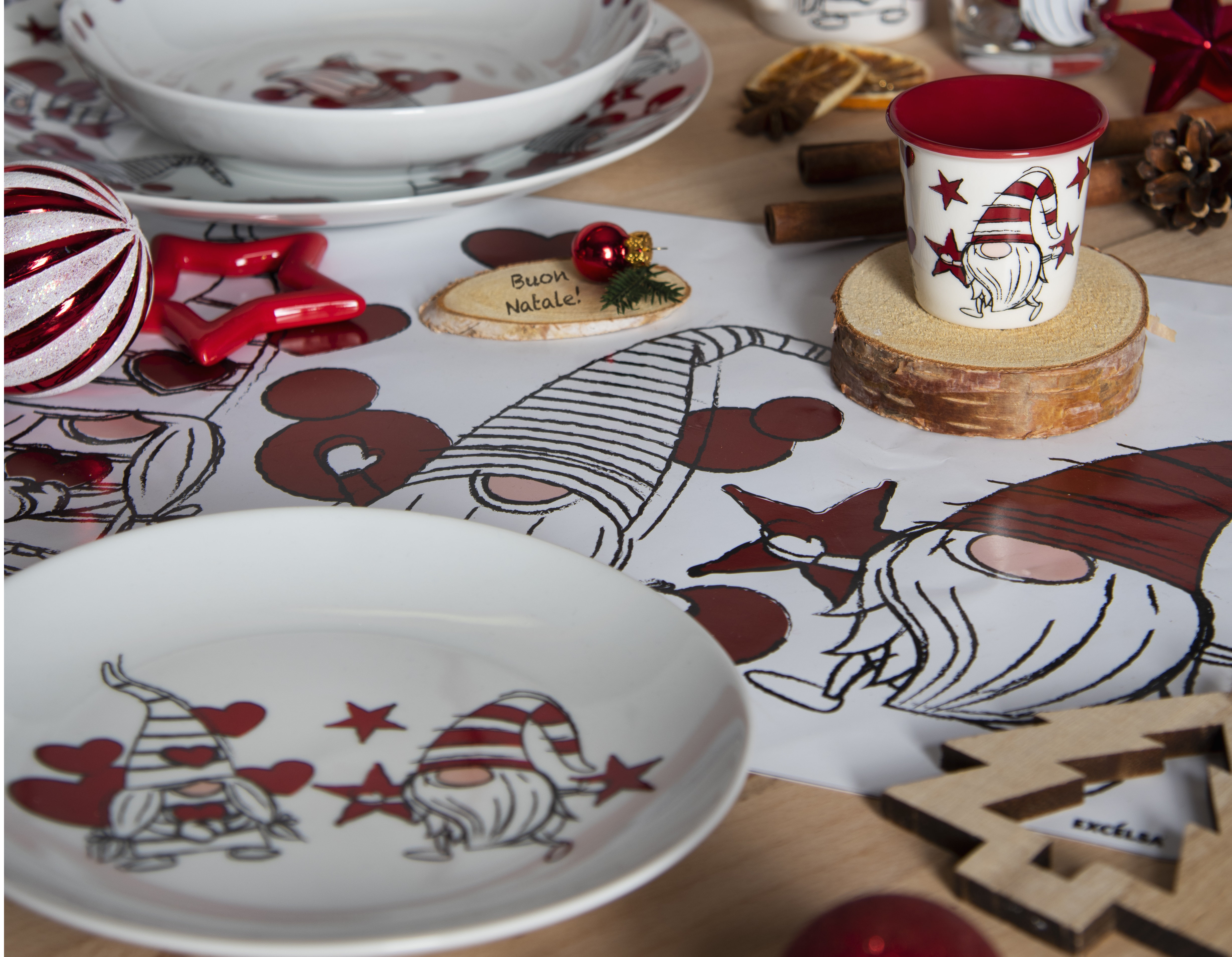 Excelsa Gnome Sweet Home Set Of 6 Pcs Placemats | Wayfair.co.uk
