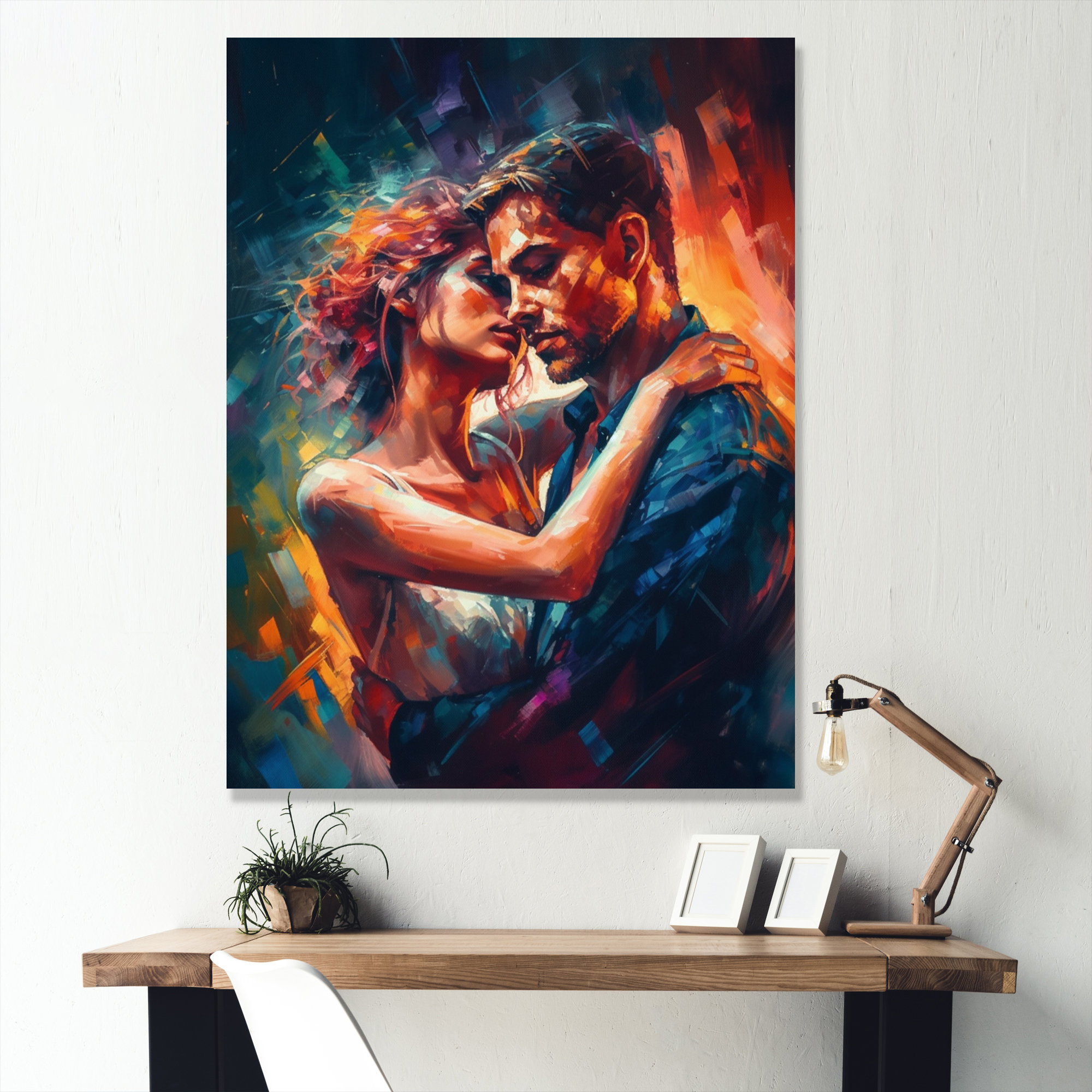 Winston Porter Colourful Couple Dancing I - Romantic Wall Art Living ...