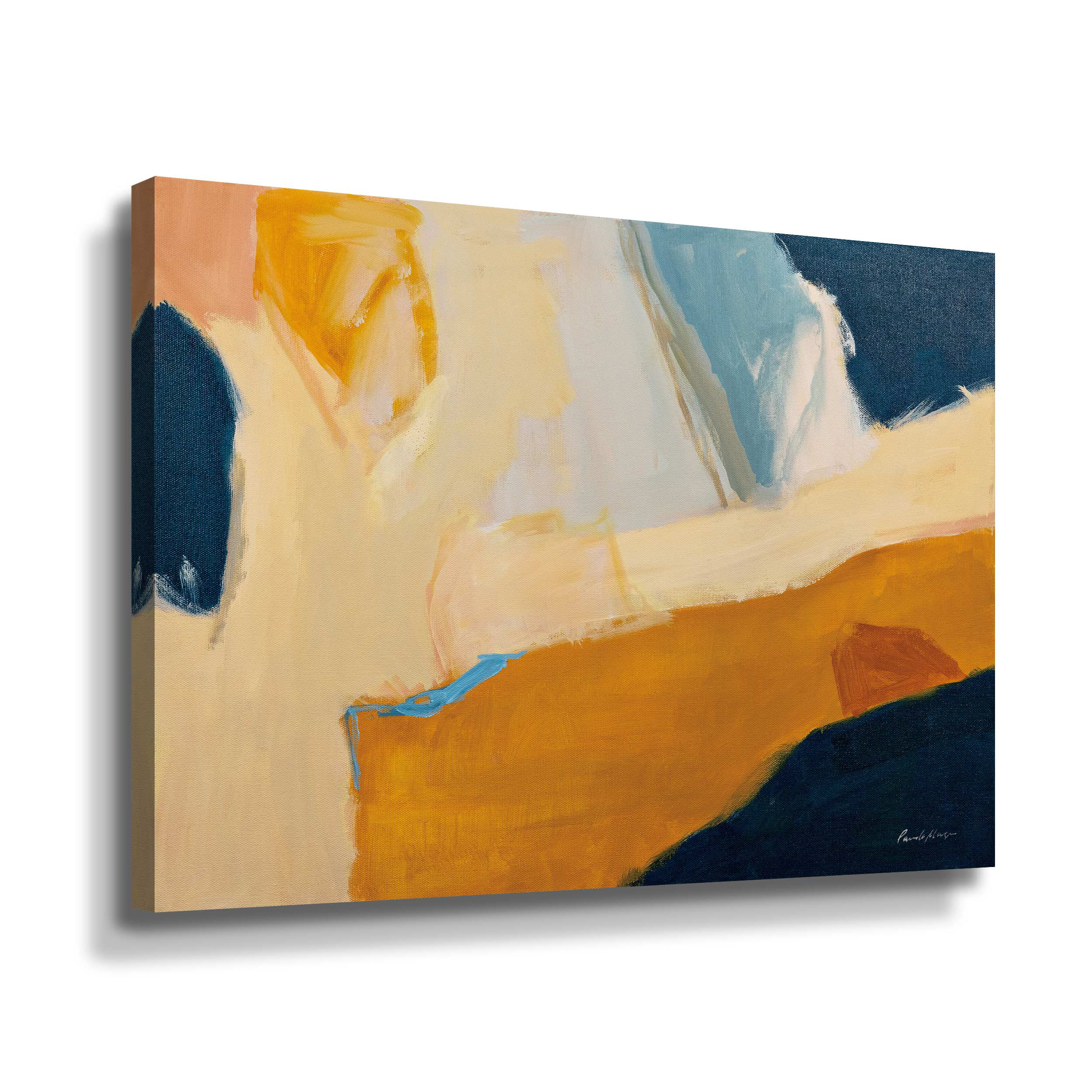 Mercer41 Golden Gate Marigold Gallery Wrapped Canvas | Wayfair