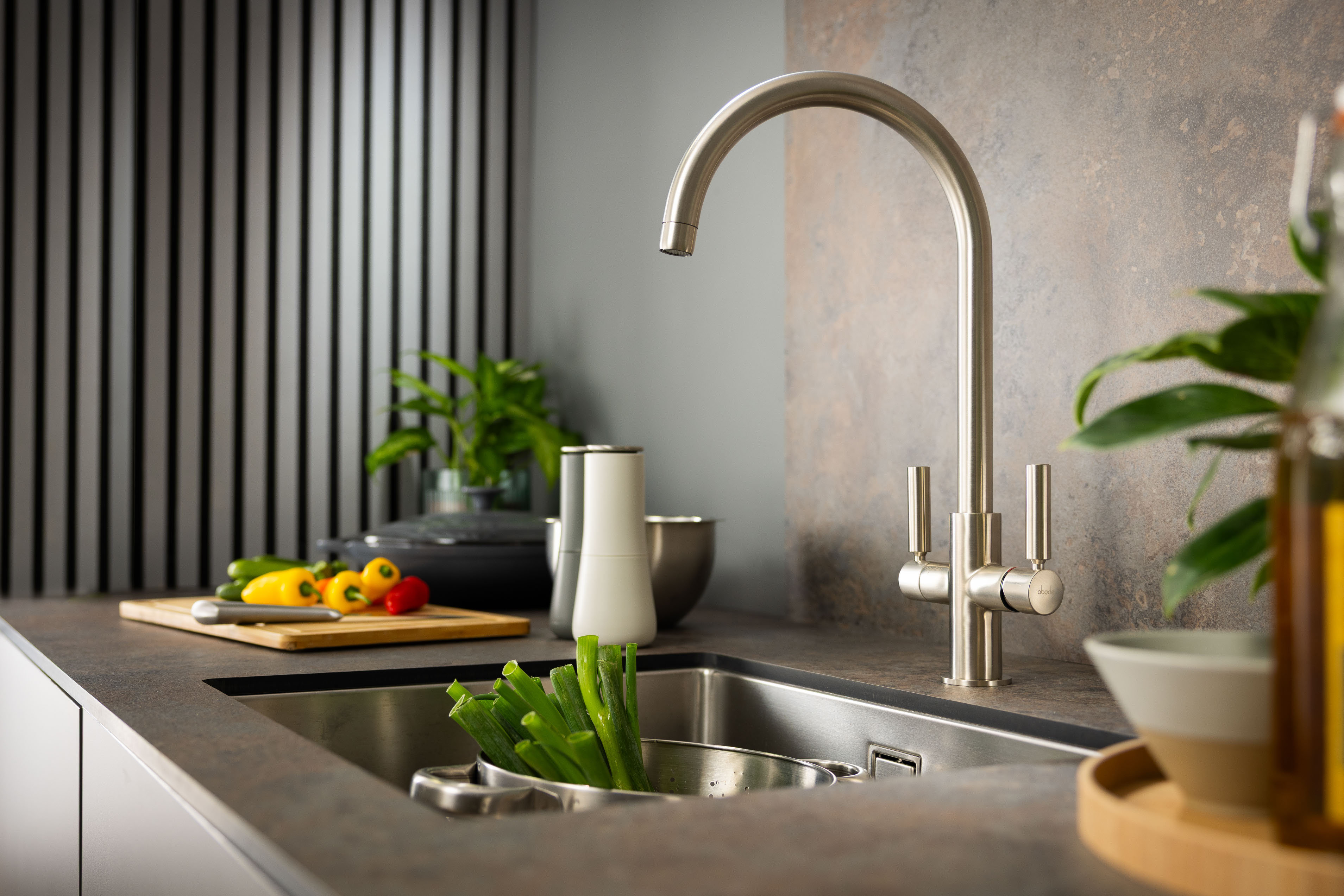 Abode Designs Globe Aquifier Twin Lever Water Filter Monobloc Tap ...