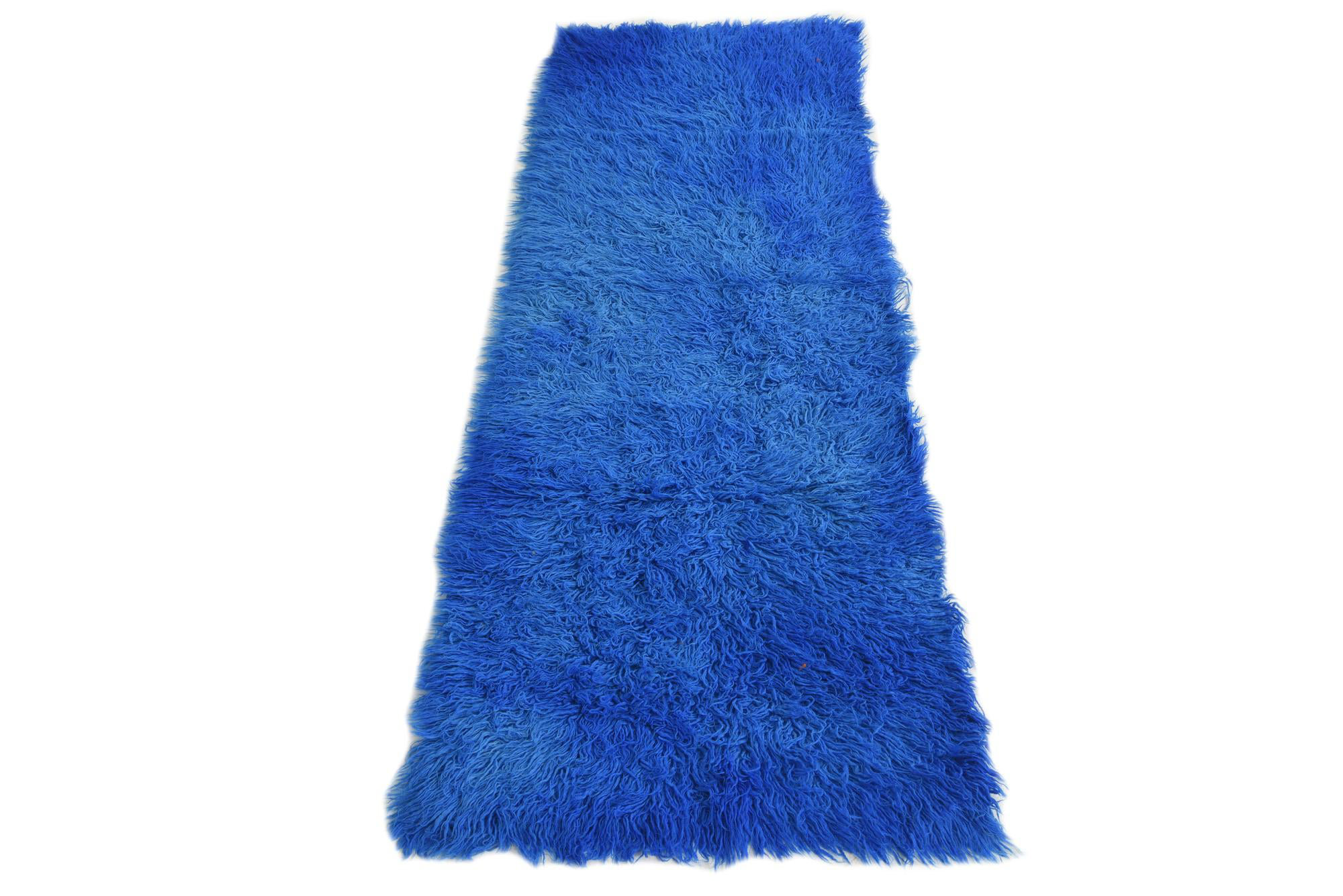 Isabelline 7 Ft Runner Priester Blue Rug | Wayfair