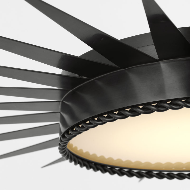 Visual Comfort Signature Soleil 1 - Light LED Semi Flush Mount by ...