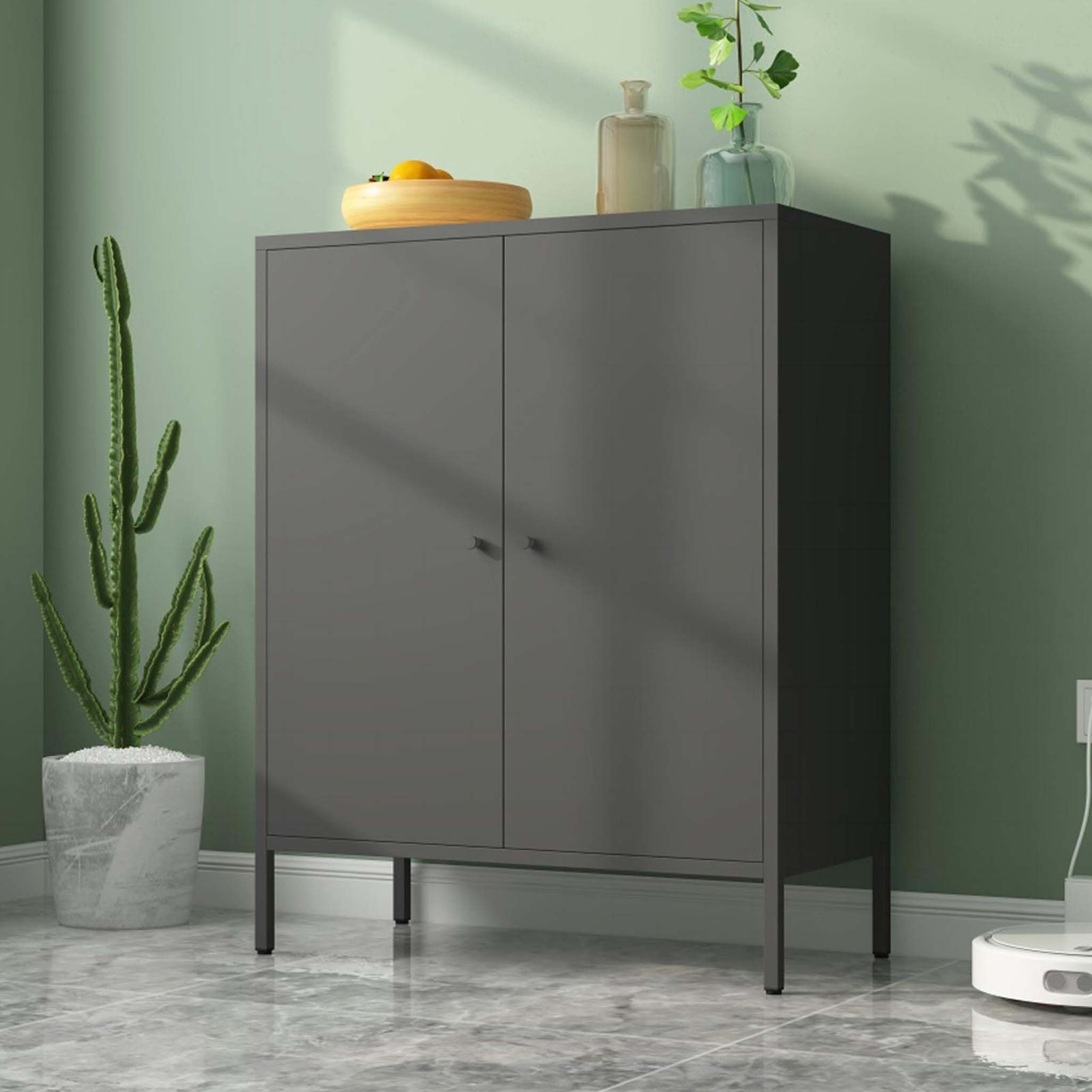 Latitude Run® Kitchen Buffet Server Table Accent Sideboard Cupboard ...