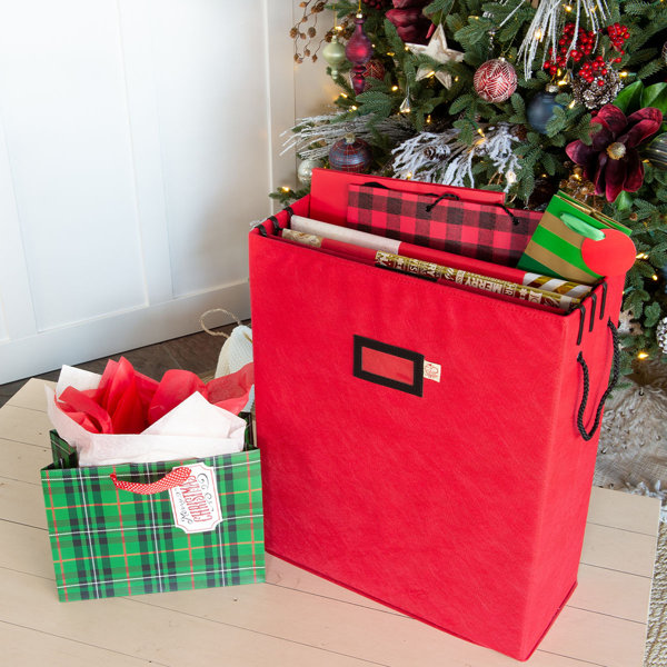The Holiday Aisle® Gift Bag Organizer & Tissue Paper Storage Box ...
