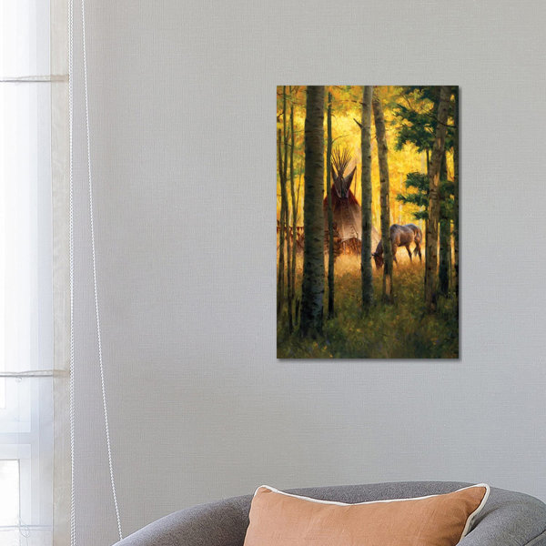Union Rustic Deep Forest Camp by Joe Velazquez - Wrapped Canvas Art ...