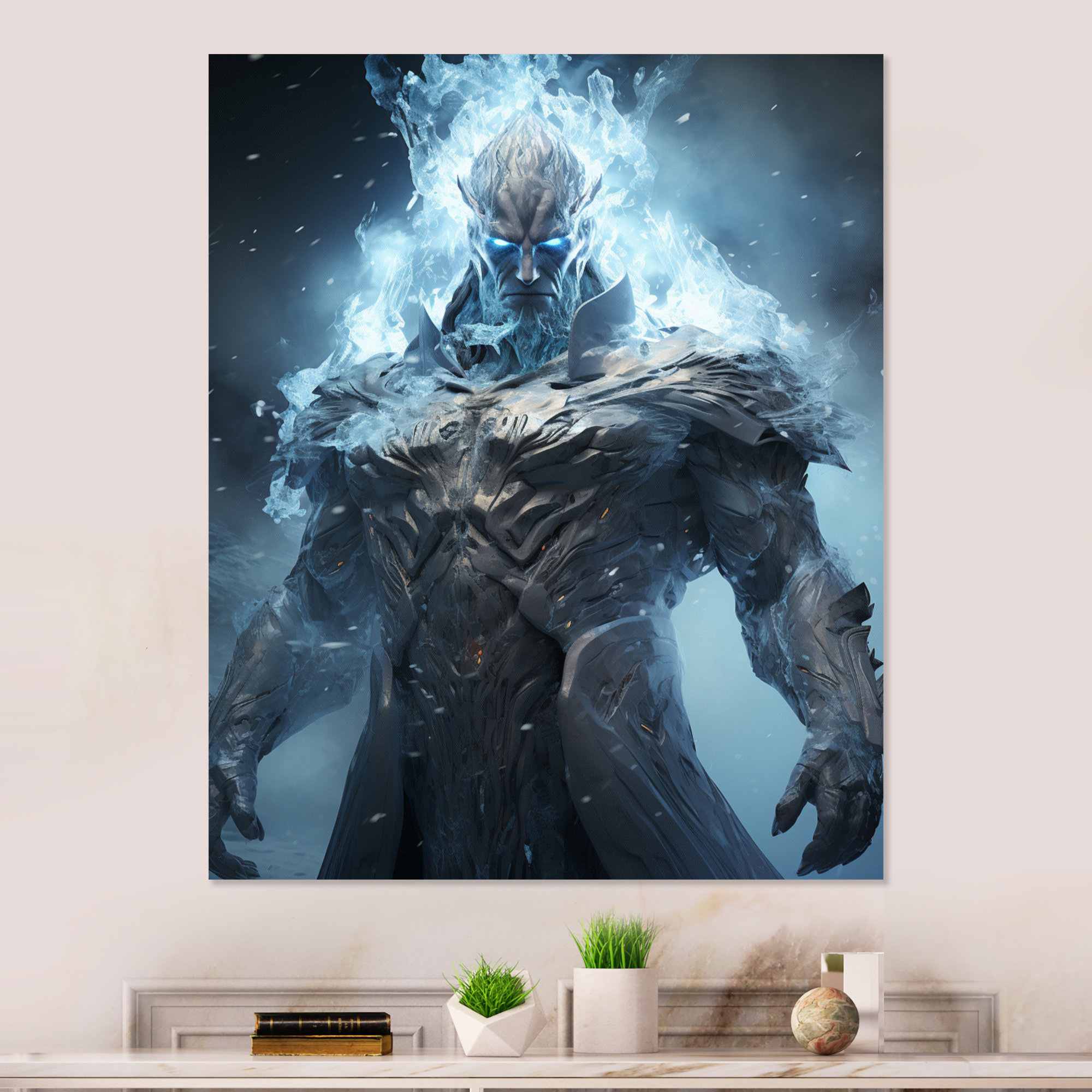 Trinx Cold Force Villian - Superheros Metal Wall Art Living Room ...