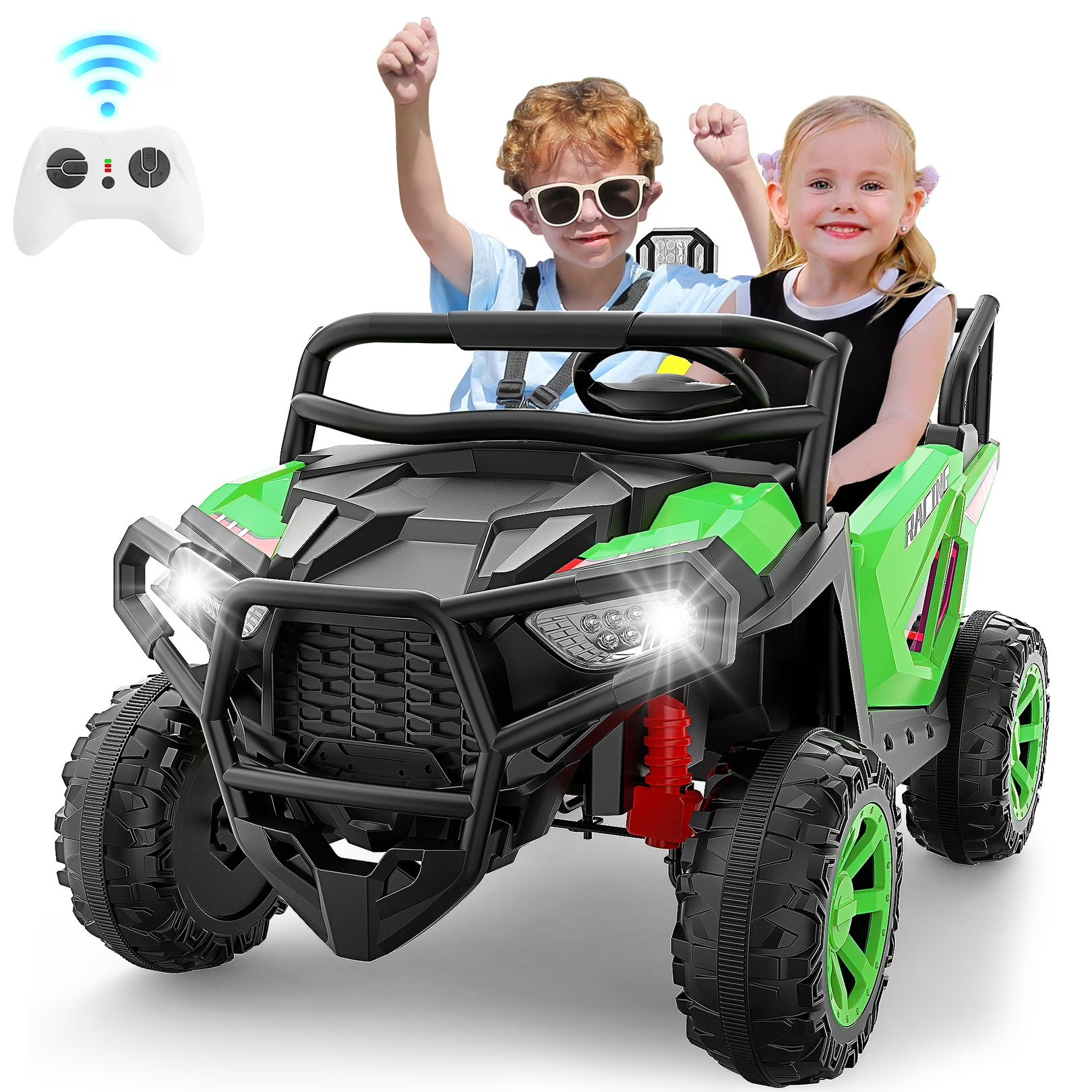 Himimi Delia 24V 2-Seater Ride on toys, Electric Car for Kids with ...